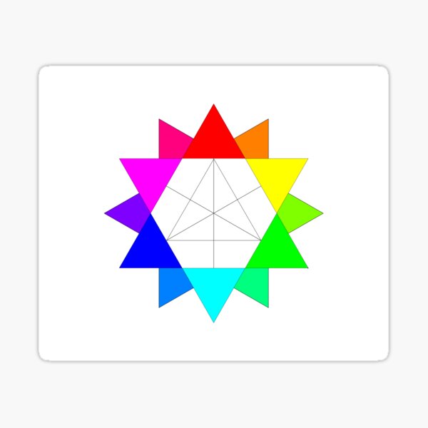 "Colour wheel" Sticker for Sale by Spyromike | Redbubble