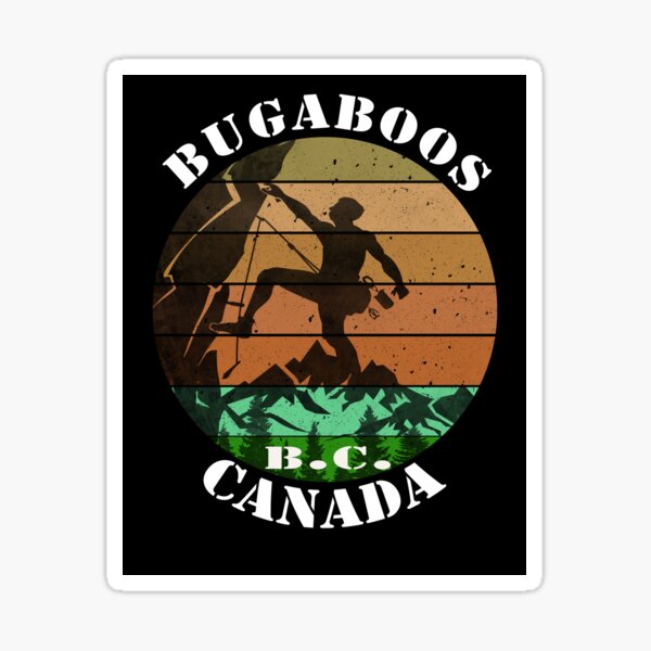 "Bugaboos Rock Climbing " Sticker for Sale by Davidpy | Redbubble