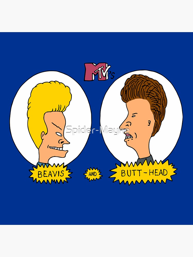 "Beavis and Butt-Head" Sticker for Sale by Spider-Mayne | Redbubble