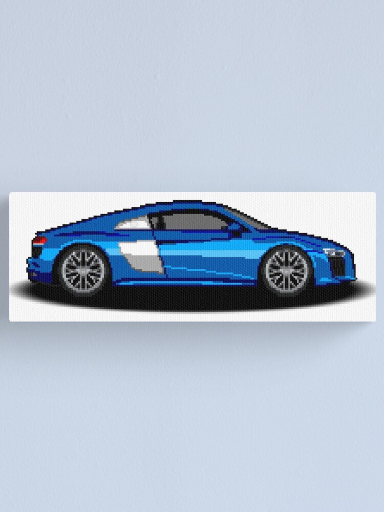 Lienzo «Audi R8 Pixel Car» de Timsurbo | Redbubble
