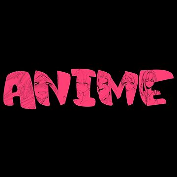 "Graf Lettering Anime Characters Single Pink Wonderful Gift for Mange ...
