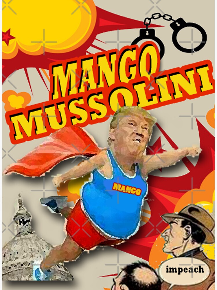 "Mango Mussolini" Sticker for Sale by Y- BENS | Redbubble