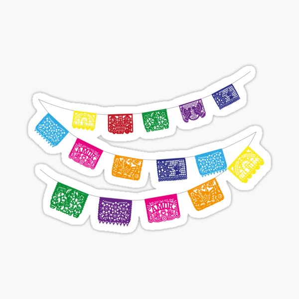"Papel picado mexican banner fiesta handmade party decorations cinco de ...