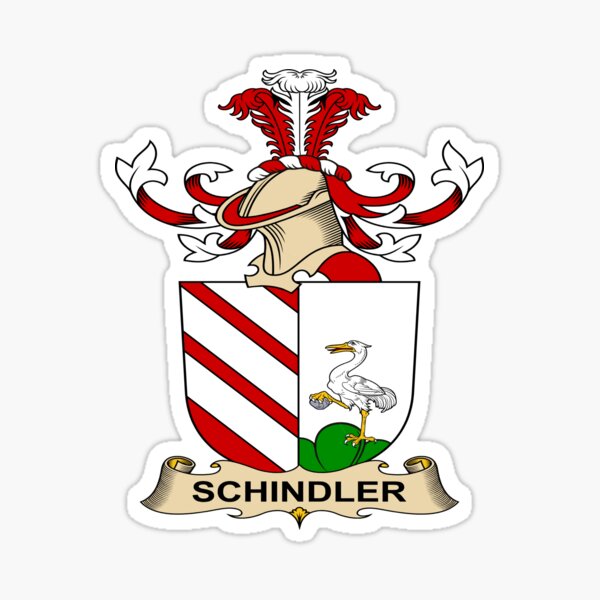 "Schindler" Sticker for Sale by HaroldHeraldry | Redbubble