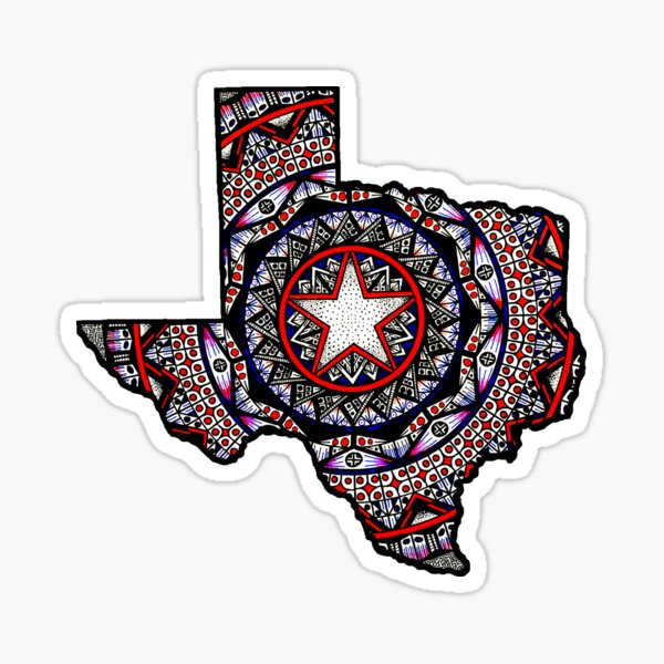 "Texas" Sticker by bobblehead1337 | Redbubble