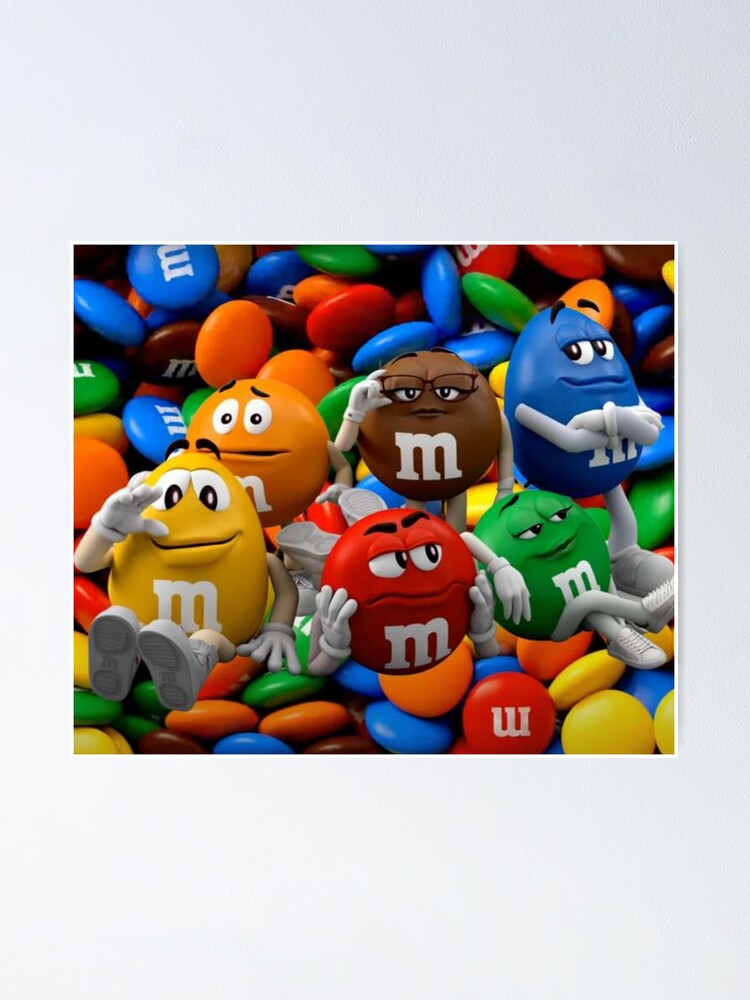 "M And ms" Poster for Sale by Artspacy | Redbubble