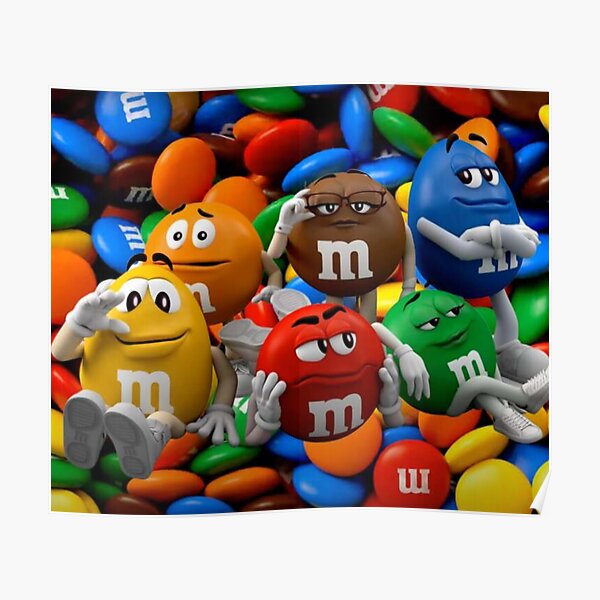 "M And ms" Poster for Sale by Artspacy | Redbubble