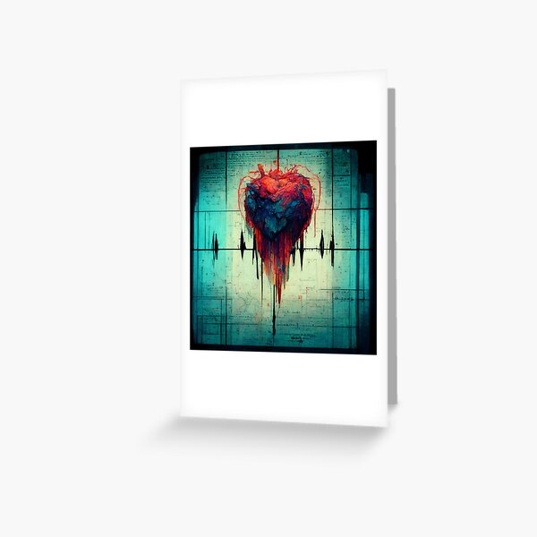 "Heartbeat graphics showing the pulse." Greeting Card for Sale by ...