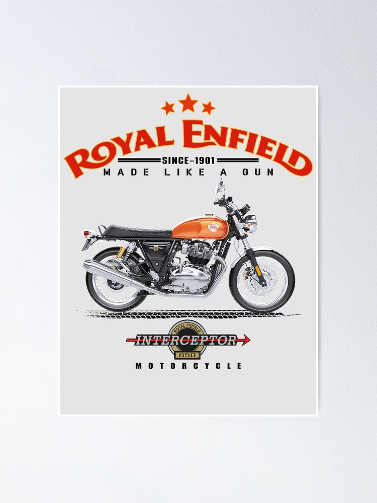 "Graphics Designs of Royal Enfield Interceptor 650" Poster for Sale by ...