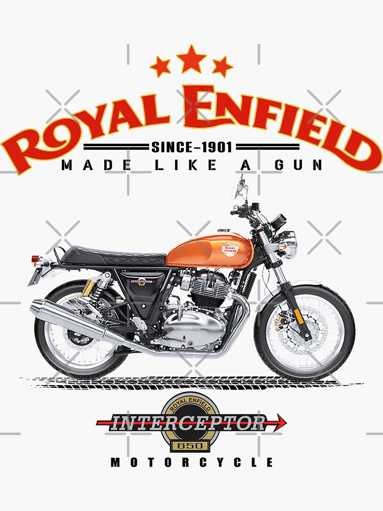 "Graphics Designs of Royal Enfield Interceptor 650" Sticker for Sale by ...