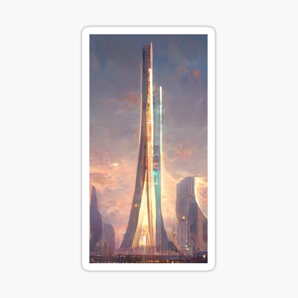 "The tower" Sticker for Sale by SJG-digital | Redbubble