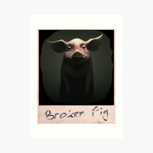"Broken Pig" Art Print for Sale by Zilch-o | Redbubble