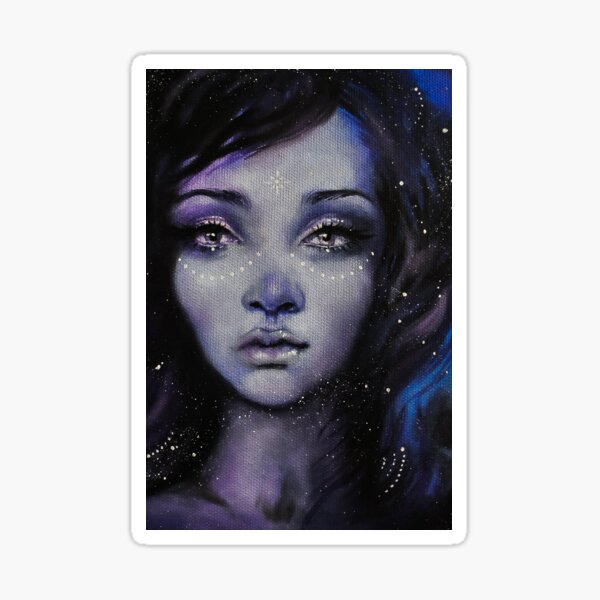 "Celestial Apparition, oil on canvas" Sticker for Sale by LaunayMarieP | Redbubble