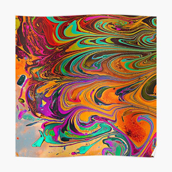 "Negative Retro Acrylic Pour | Trippy Liquid Art | Trippy Art | Stoked ...