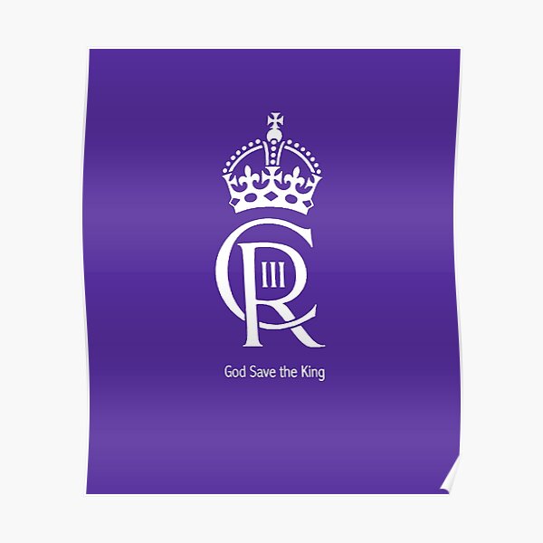 "Charles III Royal Cypher, King Charles III, Charles Rex" Poster for ...