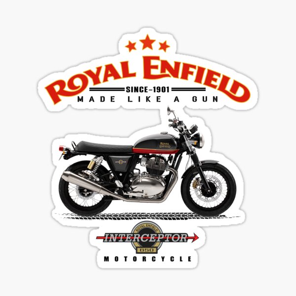 "Custom Graphic Designs of Royal Enfield Interceptor" Sticker for Sale ...