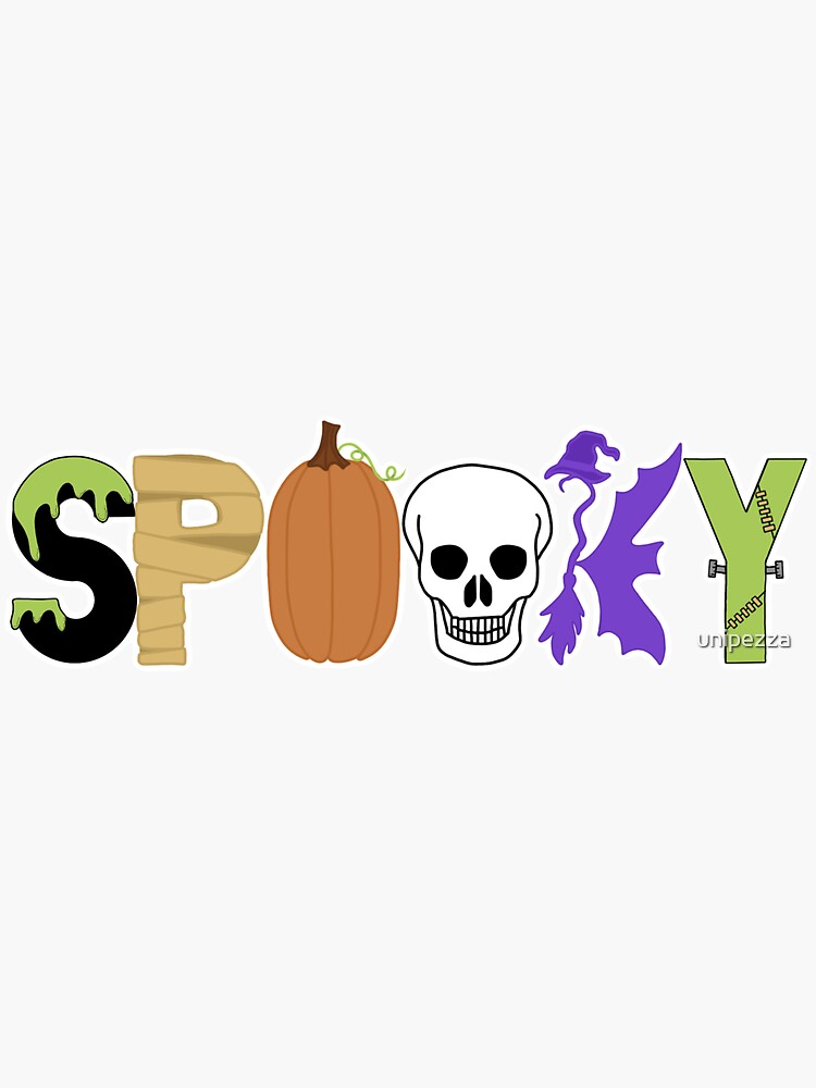 "Spooky Word" Sticker for Sale by unipezza | Redbubble