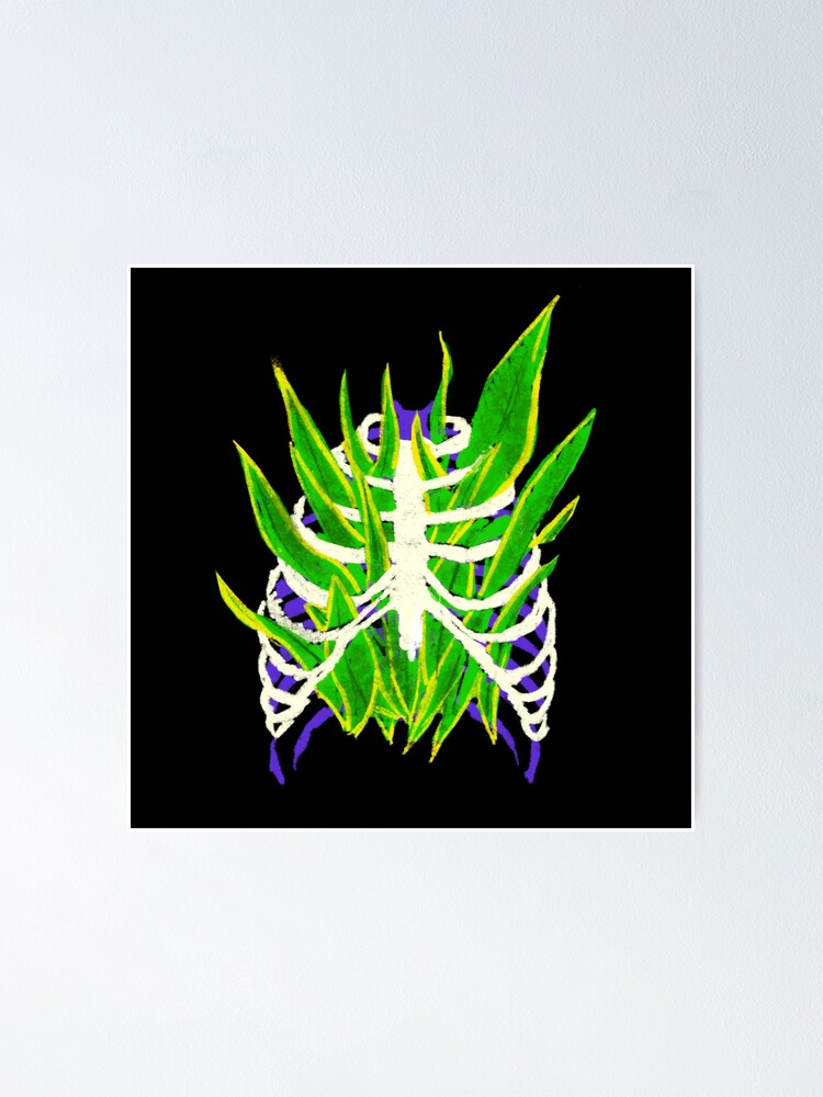 "Snake plant and human rib cage sketch" Poster for Sale by Theokotos ...