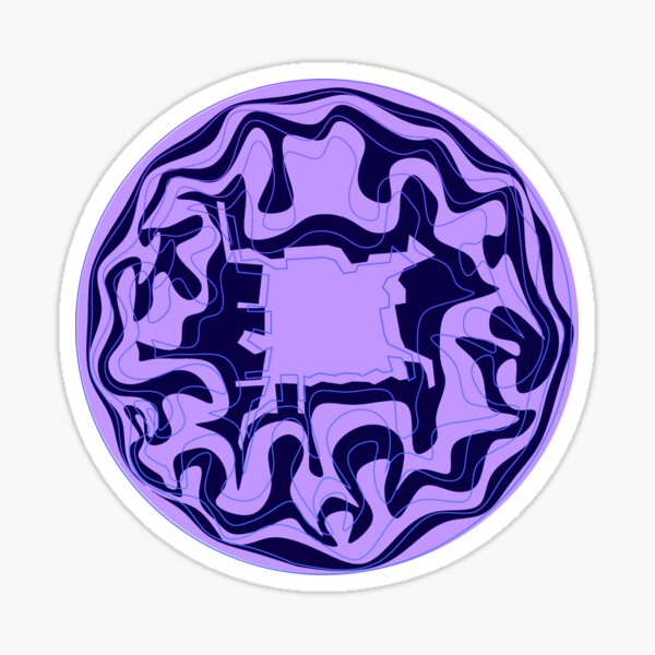 "circular art 05" Sticker for Sale by studiono99 | Redbubble