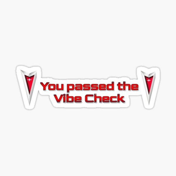 "Vibe Check" Sticker for Sale by Conair92 | Redbubble