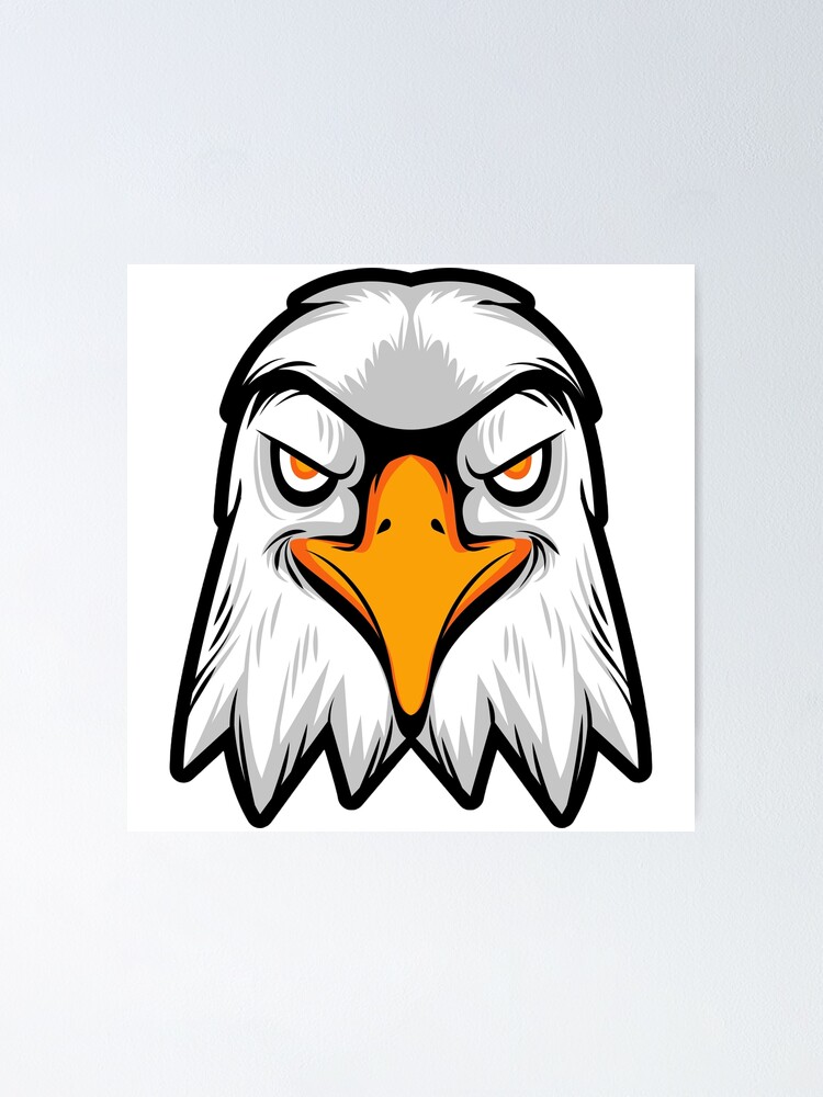 "Angry aggressive eagle" Poster for Sale by Wildlifetshirts | Redbubble