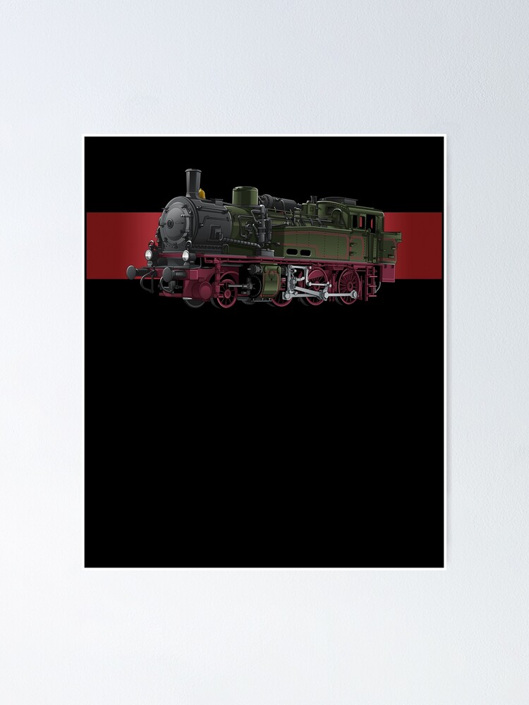"Prussian T12 class 74 steam locomotive" Poster for Sale by ...