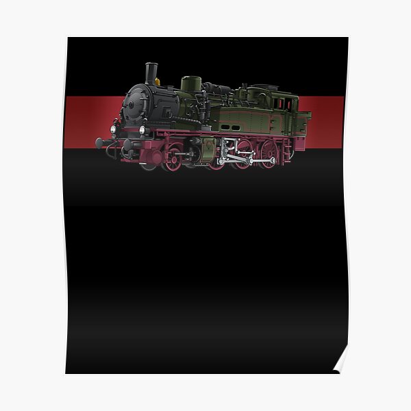 "Prussian T12 class 74 steam locomotive" Poster for Sale by ...