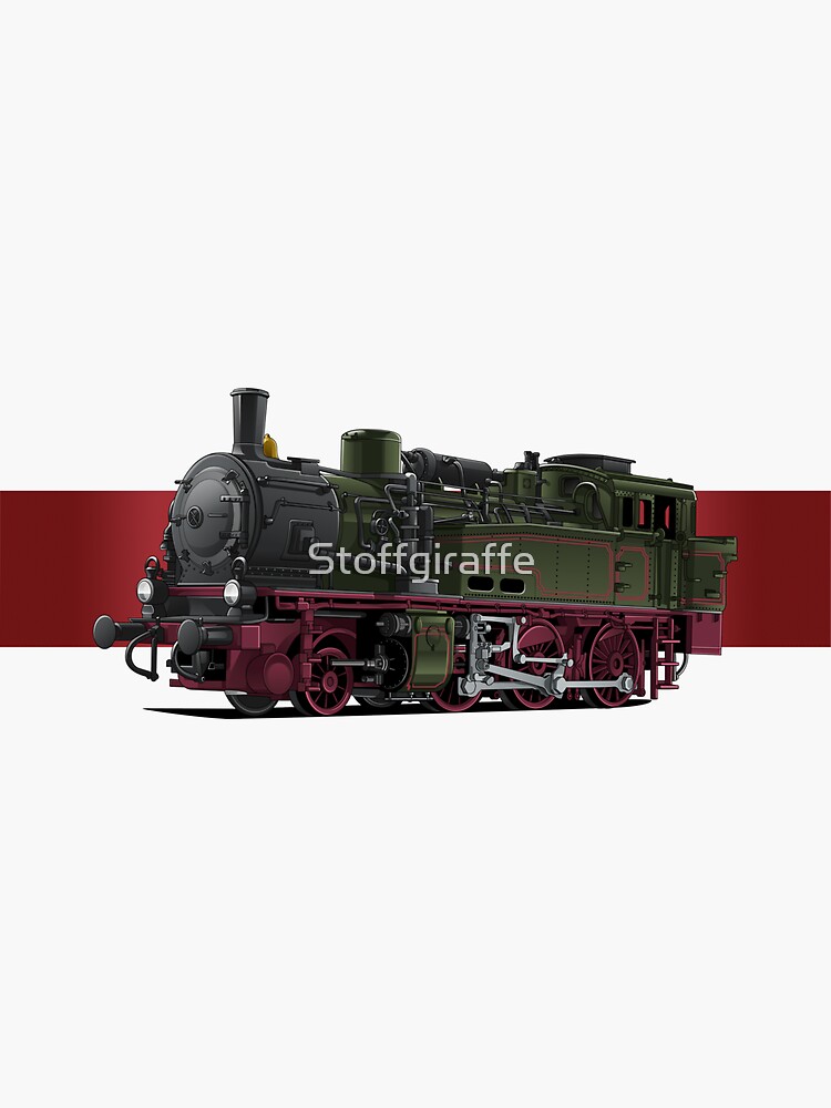"Prussian T12 class 74 steam locomotive" Sticker for Sale by ...