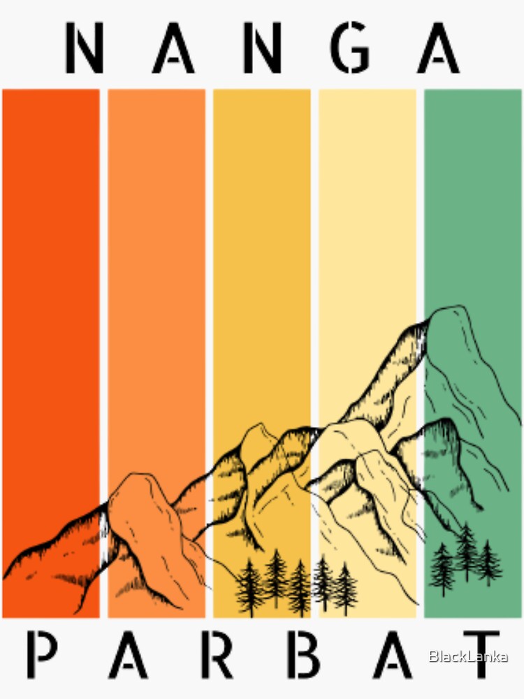"Nanga Parbat " Sticker for Sale by BlackLanka | Redbubble