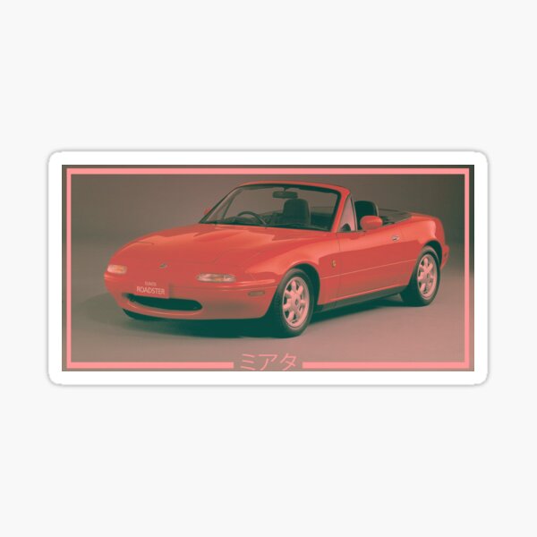 "Miata" Sticker for Sale by MrHello1 | Redbubble