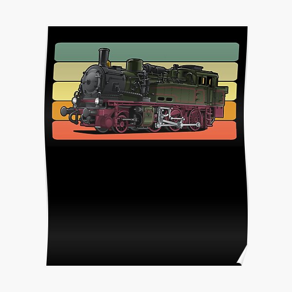 "Prussian T12 class 74 steam locomotive" Poster for Sale by ...