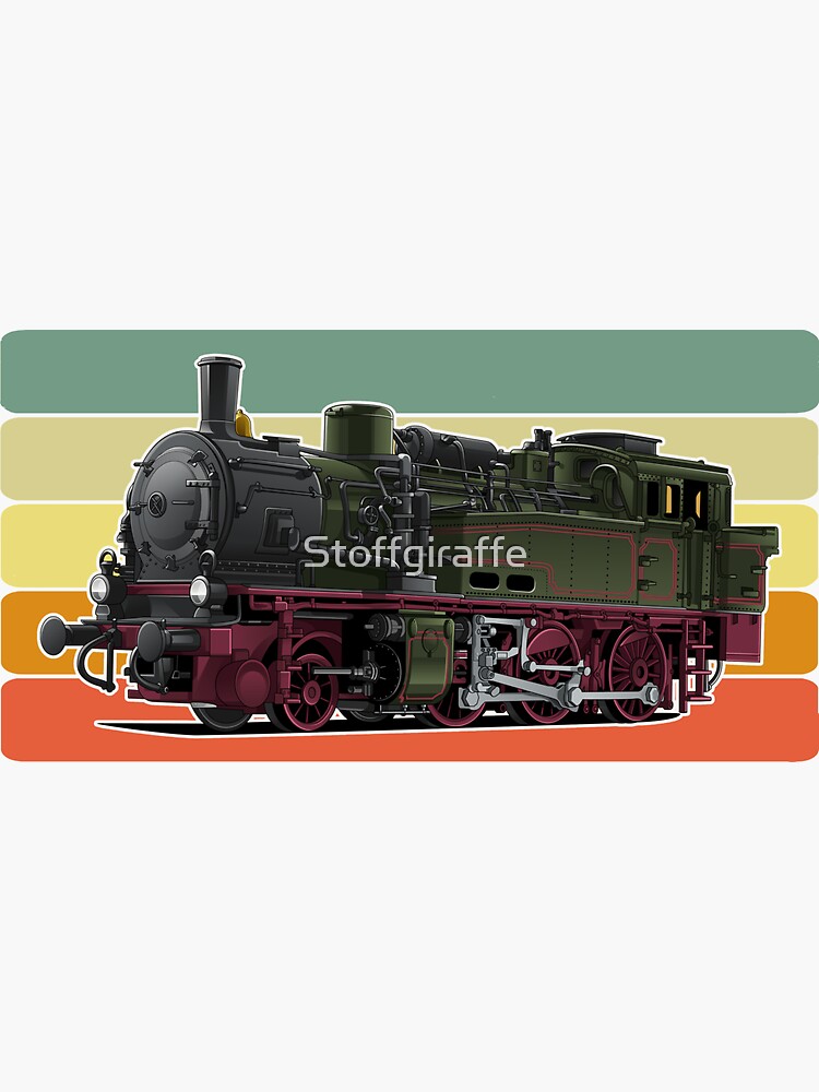 "Prussian T12 class 74 steam locomotive" Sticker for Sale by ...