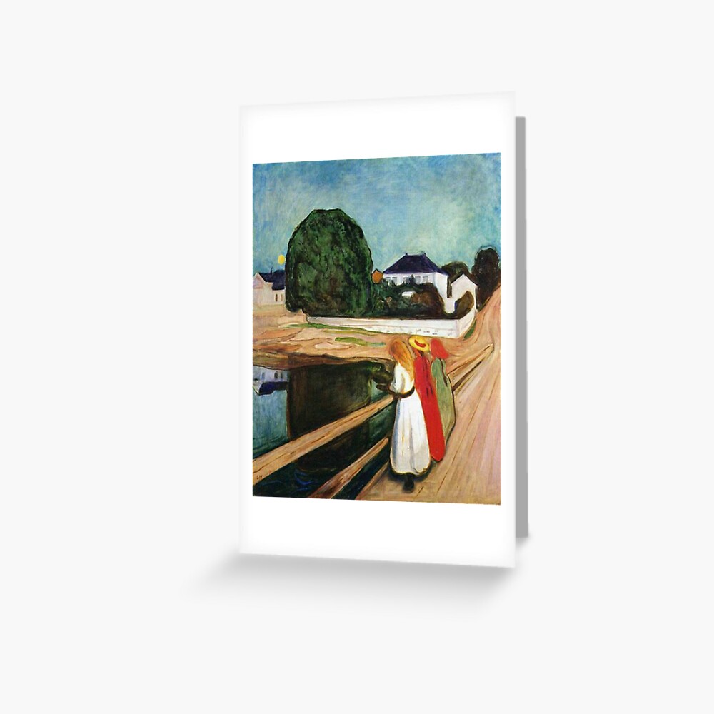 "Edvard Munch - Young Girls on a Bridge , (1901), artwork by Edvard ...