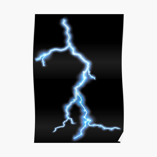 "Lightning ⚡" Poster for Sale by Your-Sensei | Redbubble