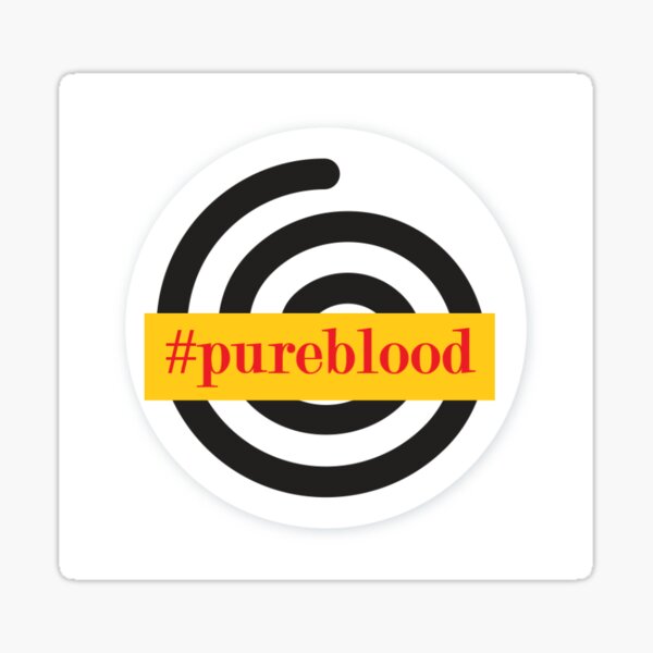 "#pureblood" Sticker for Sale by tropicalheaven | Redbubble