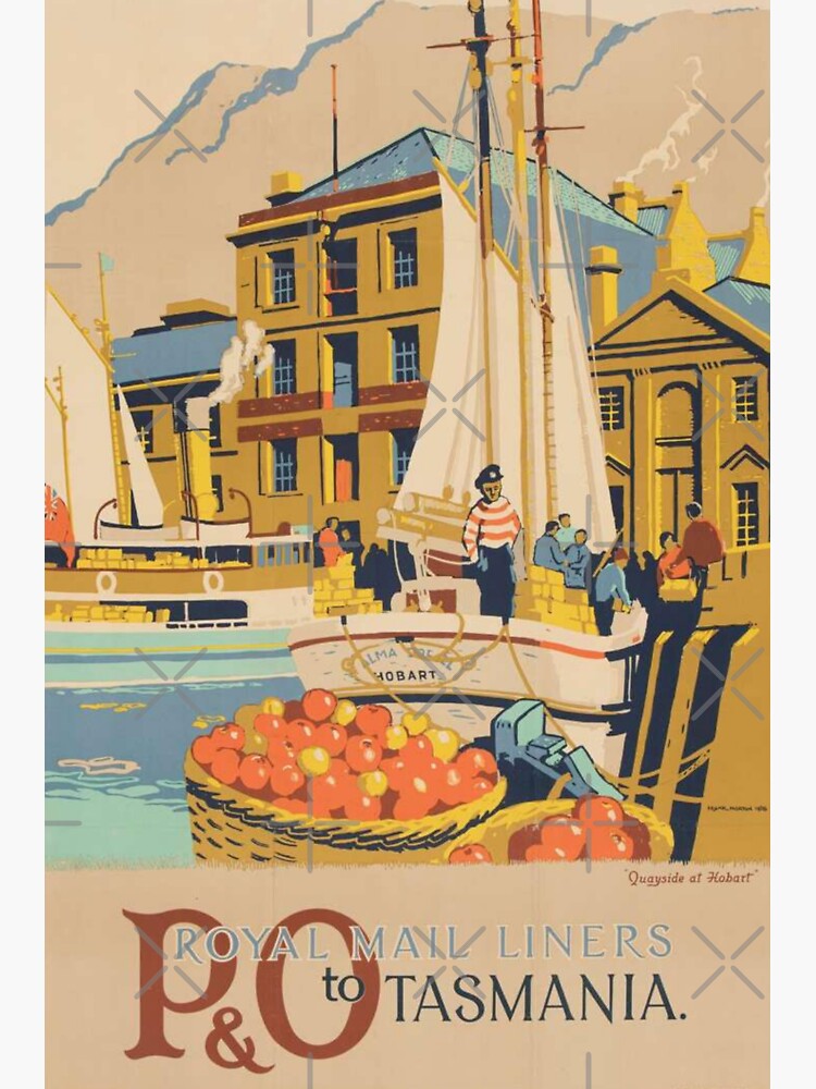 "Tasmania Australia Vintage Travel Poster | Old Tasmanian Australian ...