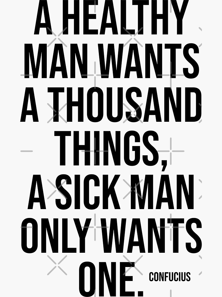 "Inspirational Health with Confucious. A healthy man wants a thousand ...