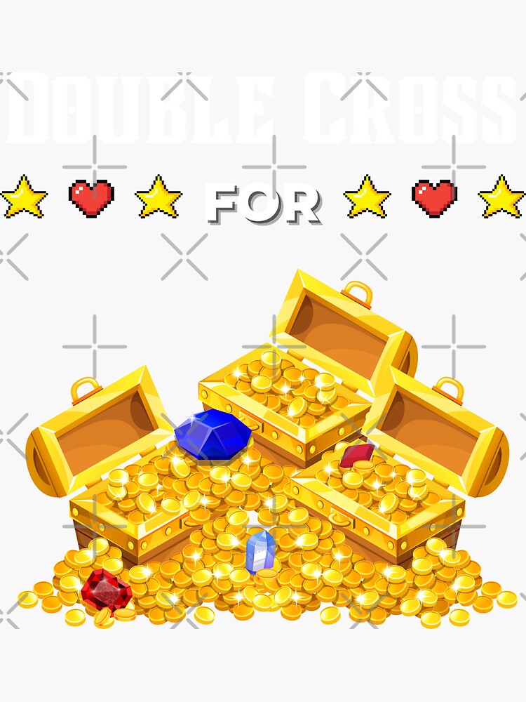 "Double Cross For Our Treasure Journey" Sticker for Sale by Wehavefun ...