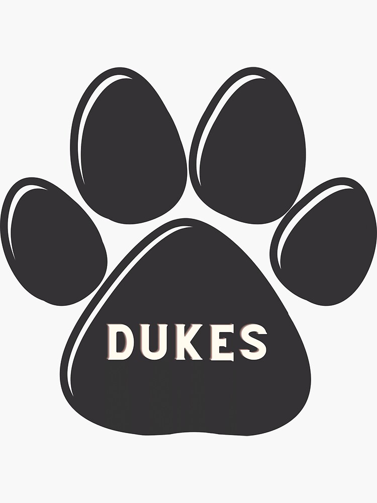 "JMU Dukes Paw Print Sticker" Sticker for Sale by zakstore12 | Redbubble