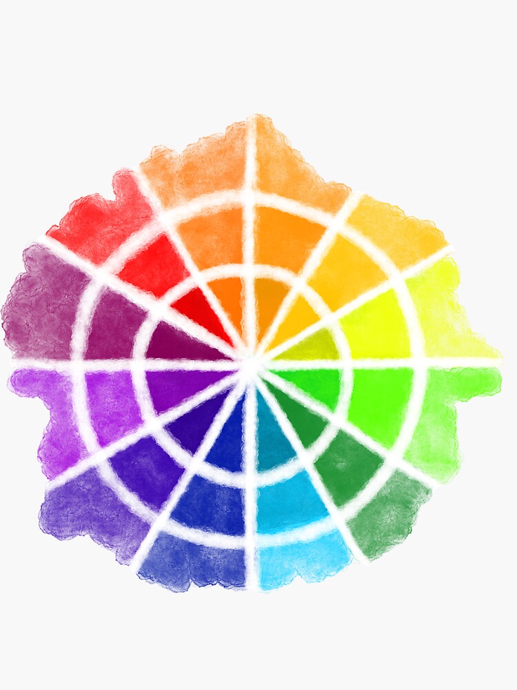 "Color Wheel" Sticker for Sale by Rachelkenaston | Redbubble