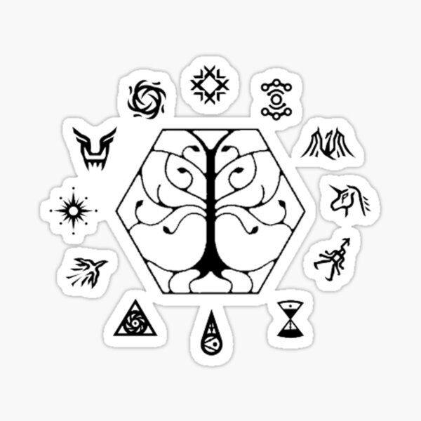 "EXO's Tree of Life with Symbols" Sticker for Sale by Rosa0506 | Redbubble
