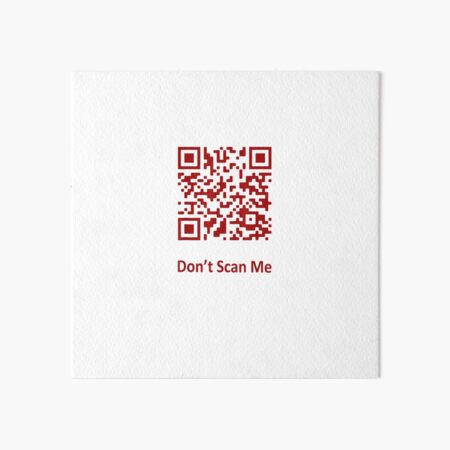 "Funny Rick Roll Meme QR Code Scan" Art Board Print for Sale by sahel ...