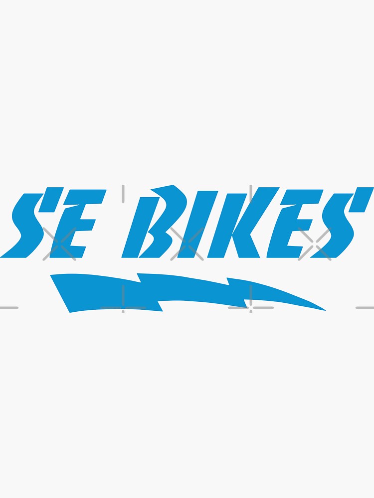 "SE Bikes Lighting Bolt" Sticker for Sale by brocklarock | Redbubble
