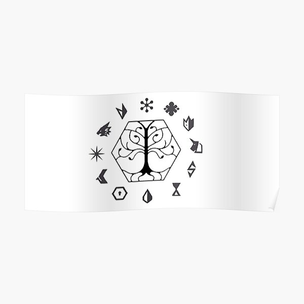 "EXO's Tree of Life with Symbols (New Version)" Poster for Sale by ...