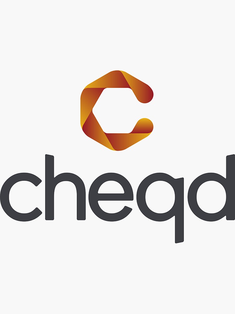 "cheqd logo and name" Sticker for Sale by TheTimeIsZHAO | Redbubble