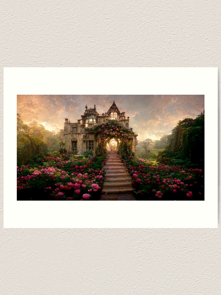 "Spring Court Manor | A Court of Thorns and Roses" Art Print for Sale ...