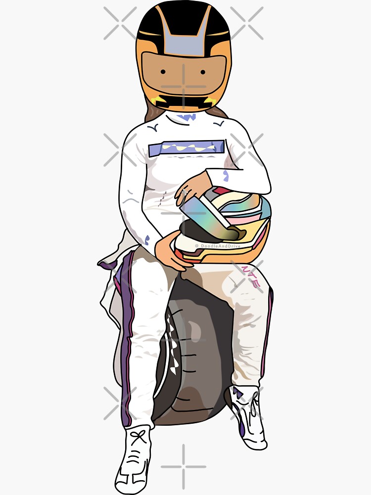 "Bianca - W Series - DoodleAndDrive" Sticker for Sale by DoodleAndDrive ...