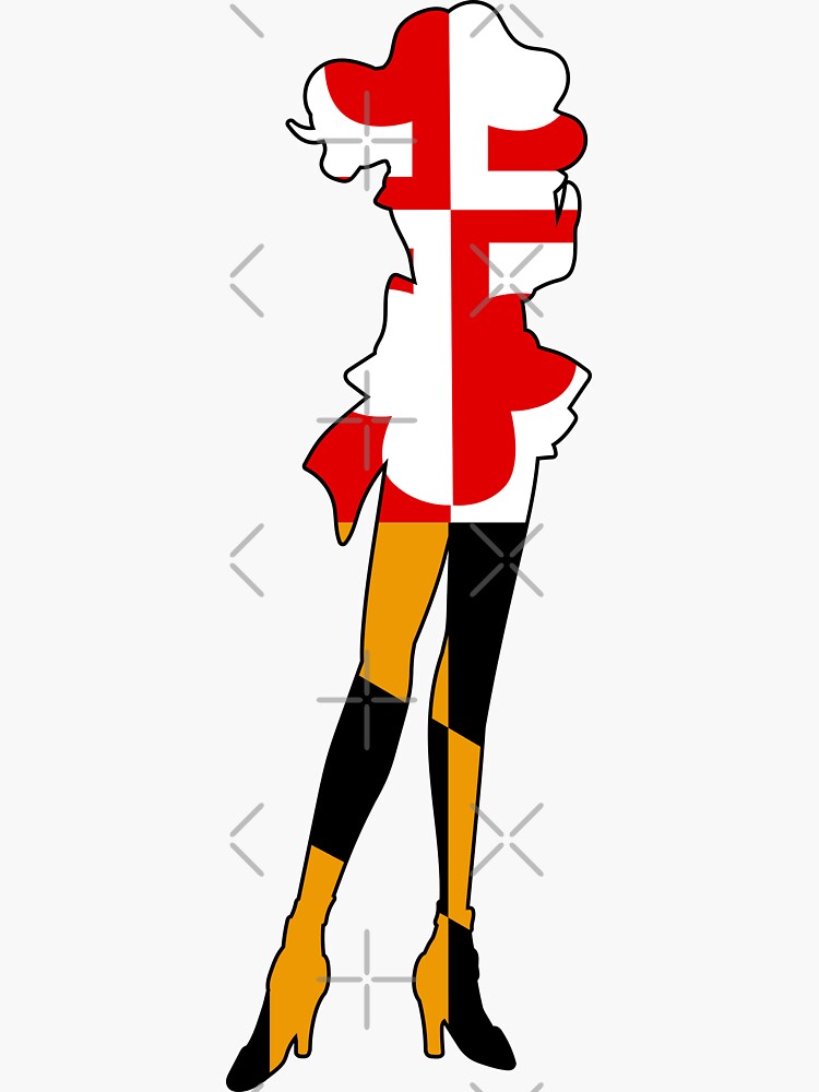 "Sailor Neptune: MD State Flag" Sticker for Sale by ziafrazier | Redbubble