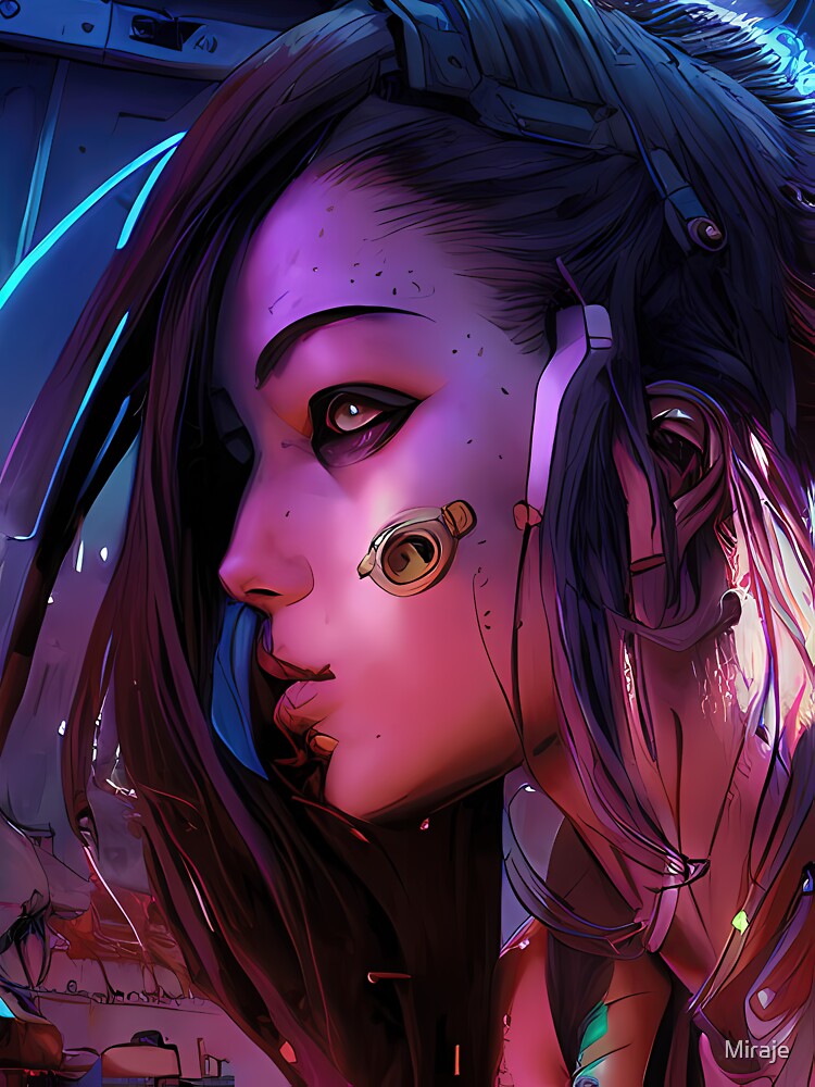 "Cyber" Sticker for Sale by Miraje | Redbubble