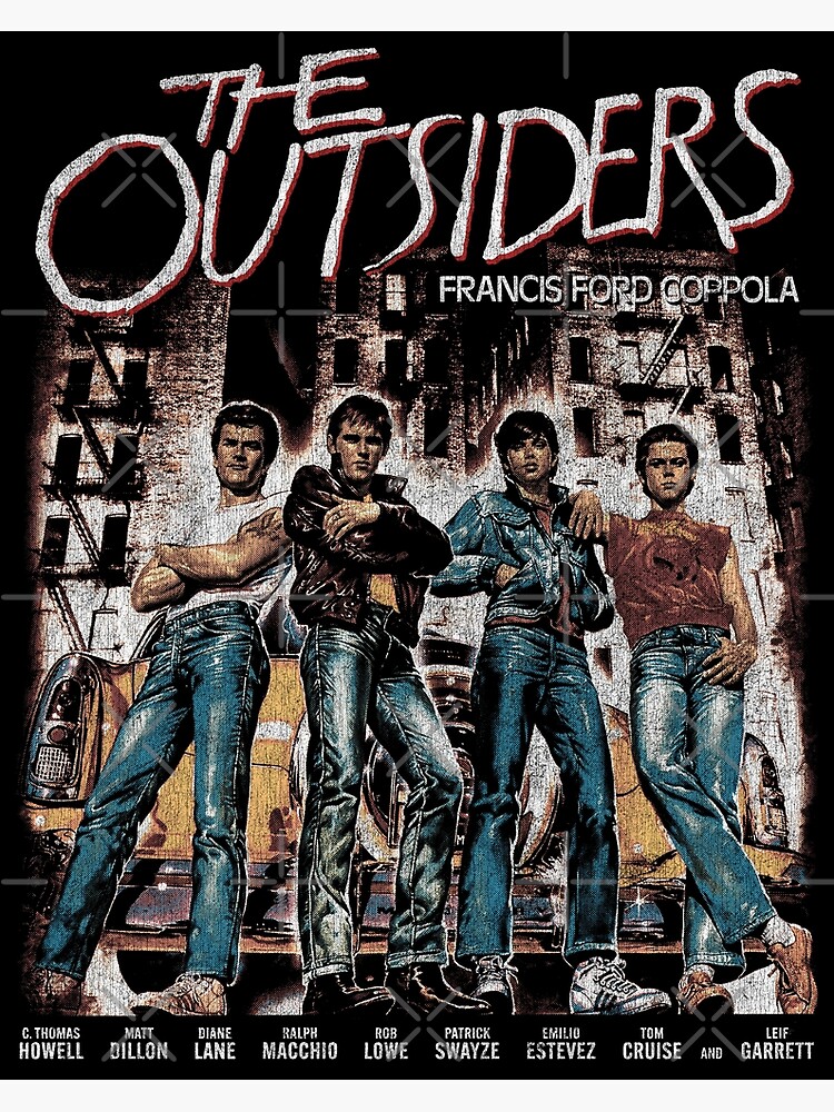 "The Outsiders, DISTRESSED, Greasers, stay gold ponyboy" Poster for ...